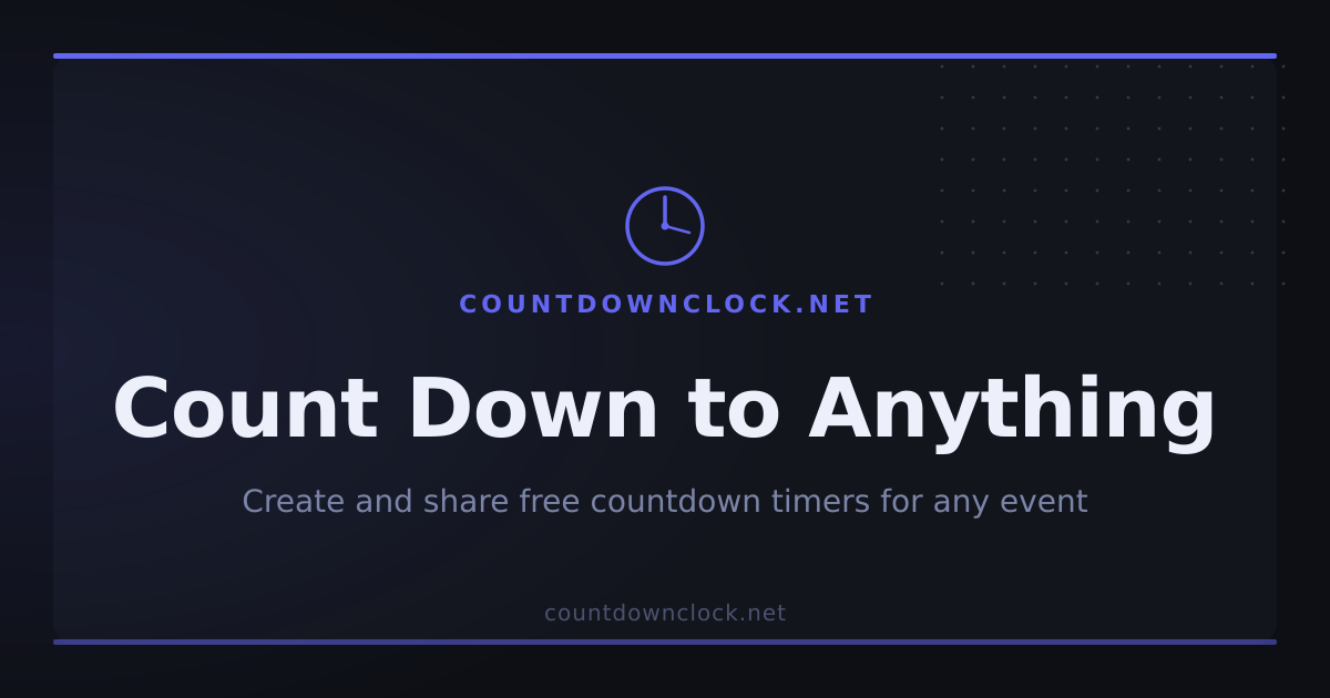 Countdown Clock — Free Custom Countdown Timer | CountdownClock.net